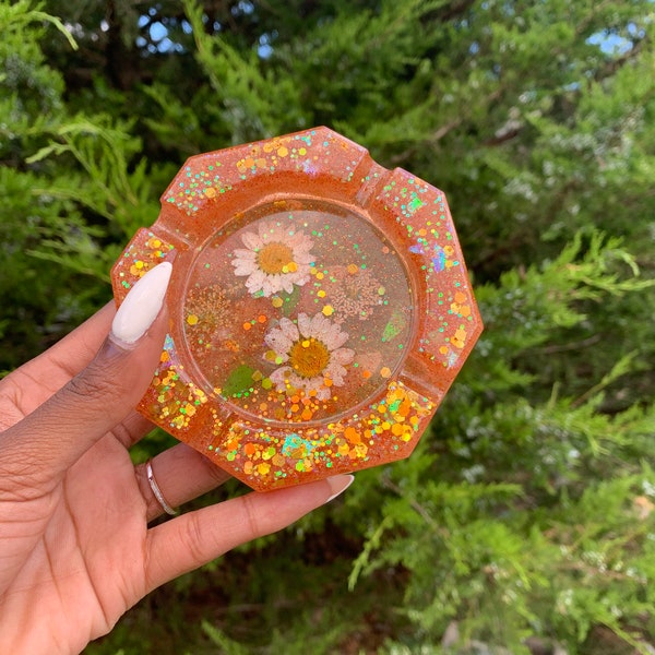 Flower Resin Ashtray - Etsy