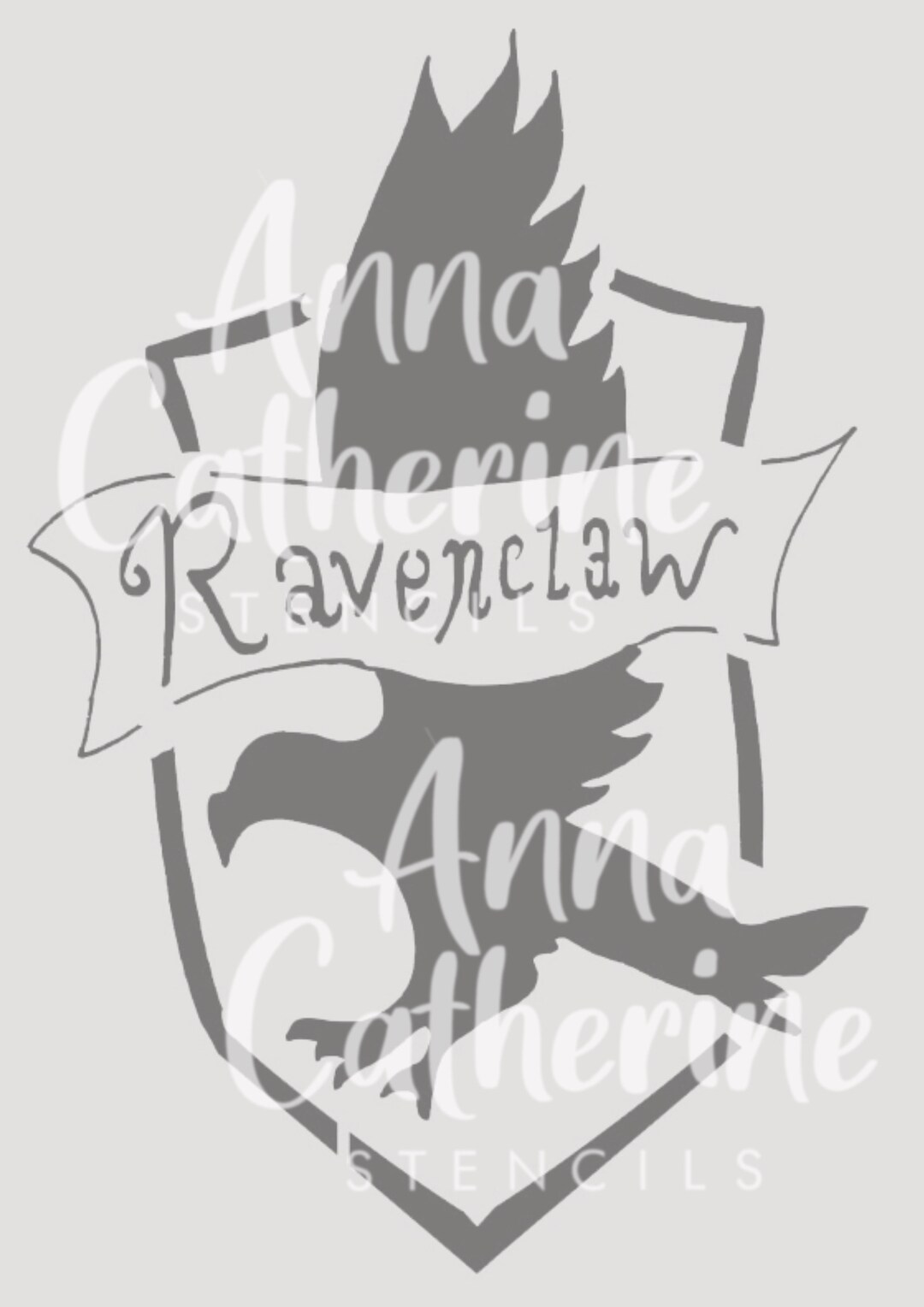 H Potter Ravenclaw Stencil Children's Playroom Bedroom 190 - Etsy