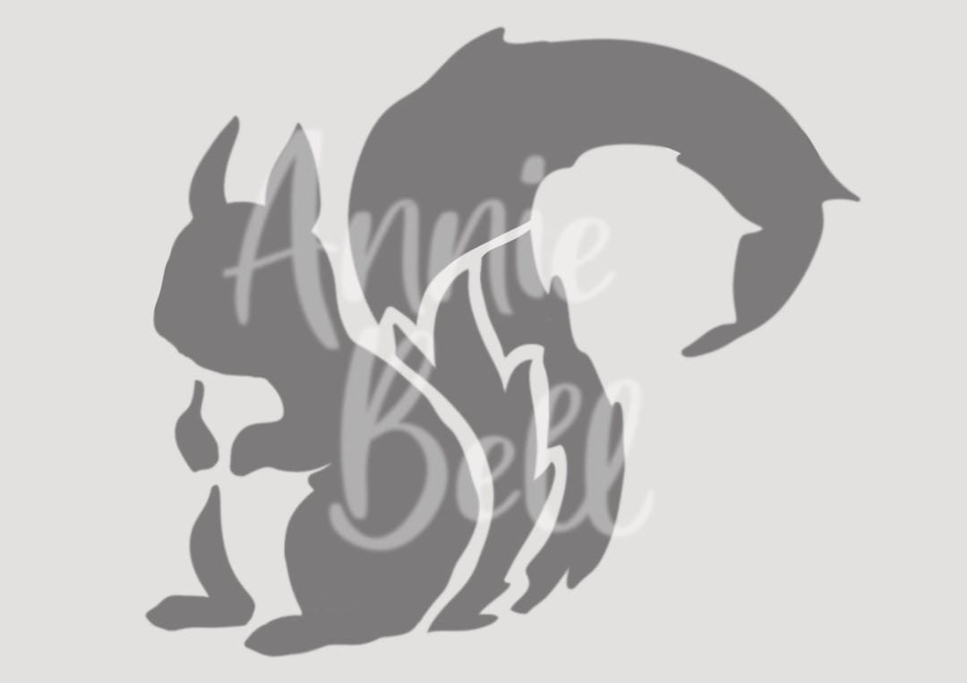 STENCIL 'squirrel' Superior, Flexible, Reusable, 250 Micron Mylar ...