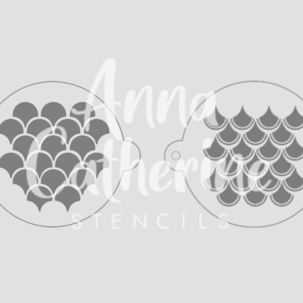 Mermaid Scales Stencil Face Painting - Etsy