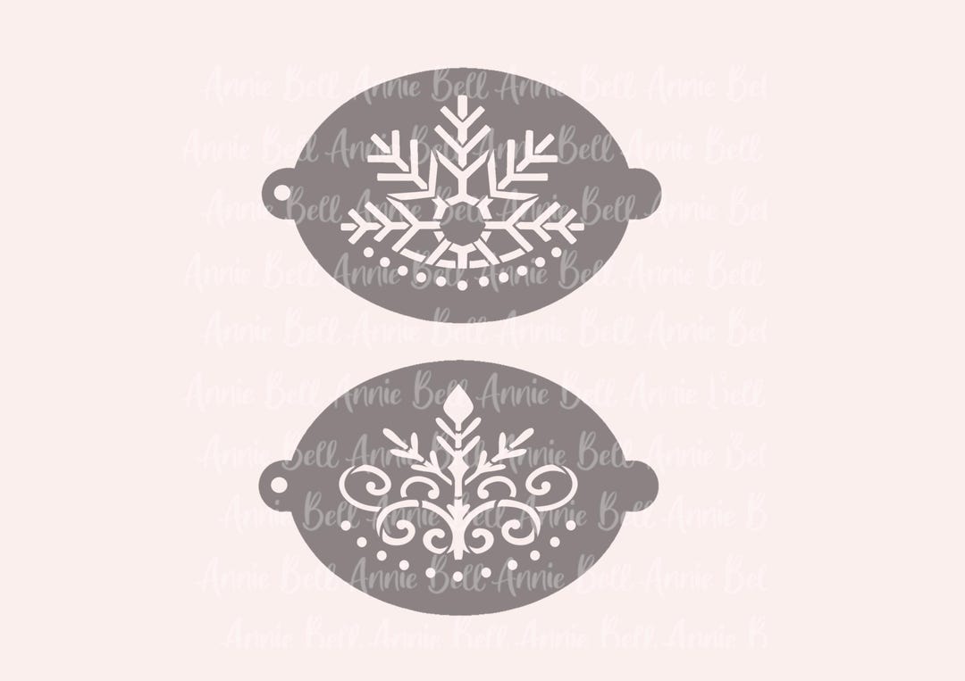 STENCILS 'half Snowflakes' Forehead Face Paint/craft Stencils, Superior ...