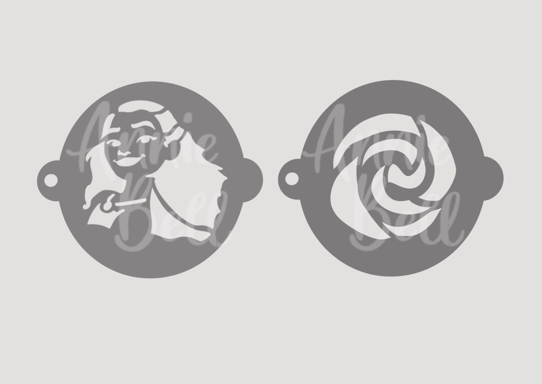 Moana Face Paint/craft Mini Stencils X 2 190 Micron Mylar by Annie Bell ...