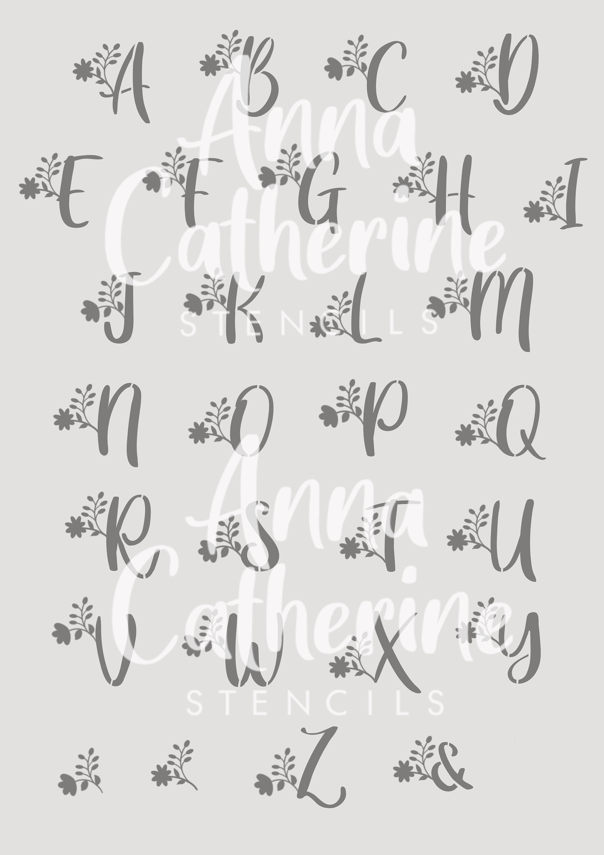 Cute Letter Stencils