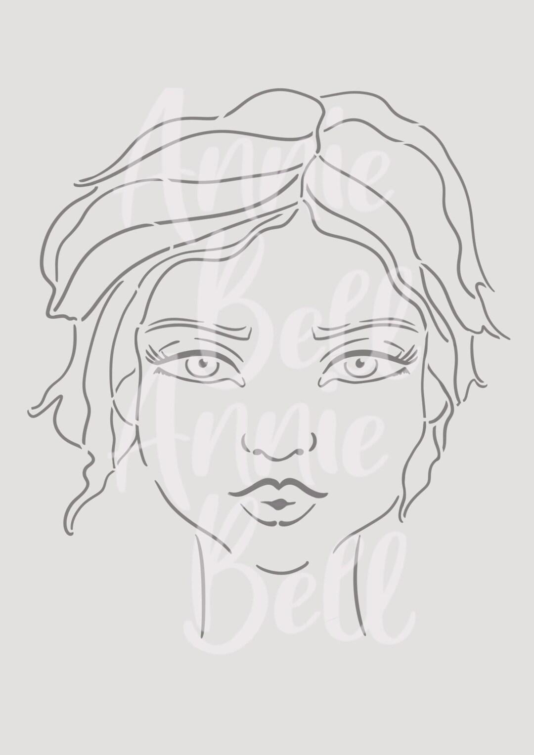 Face Chart Stencil 190 Micron Mylar Art by Annie Bell - Etsy