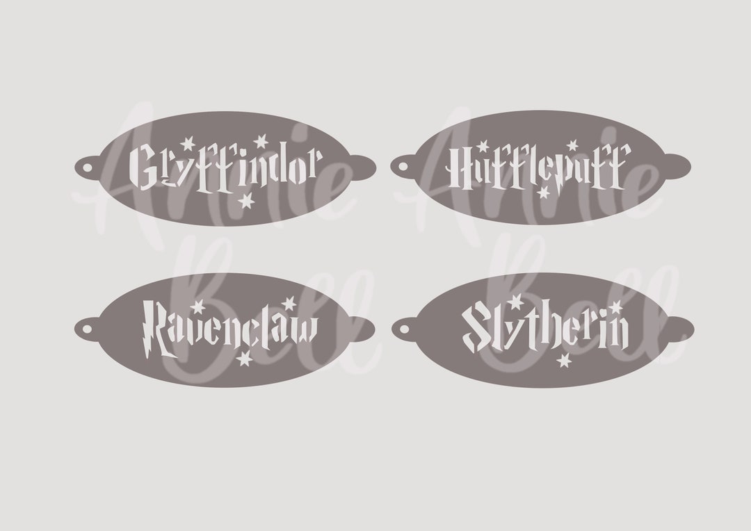 Harry Potter Houses Forehead Face Paint/craft Mini Stencils X 4 190 ...