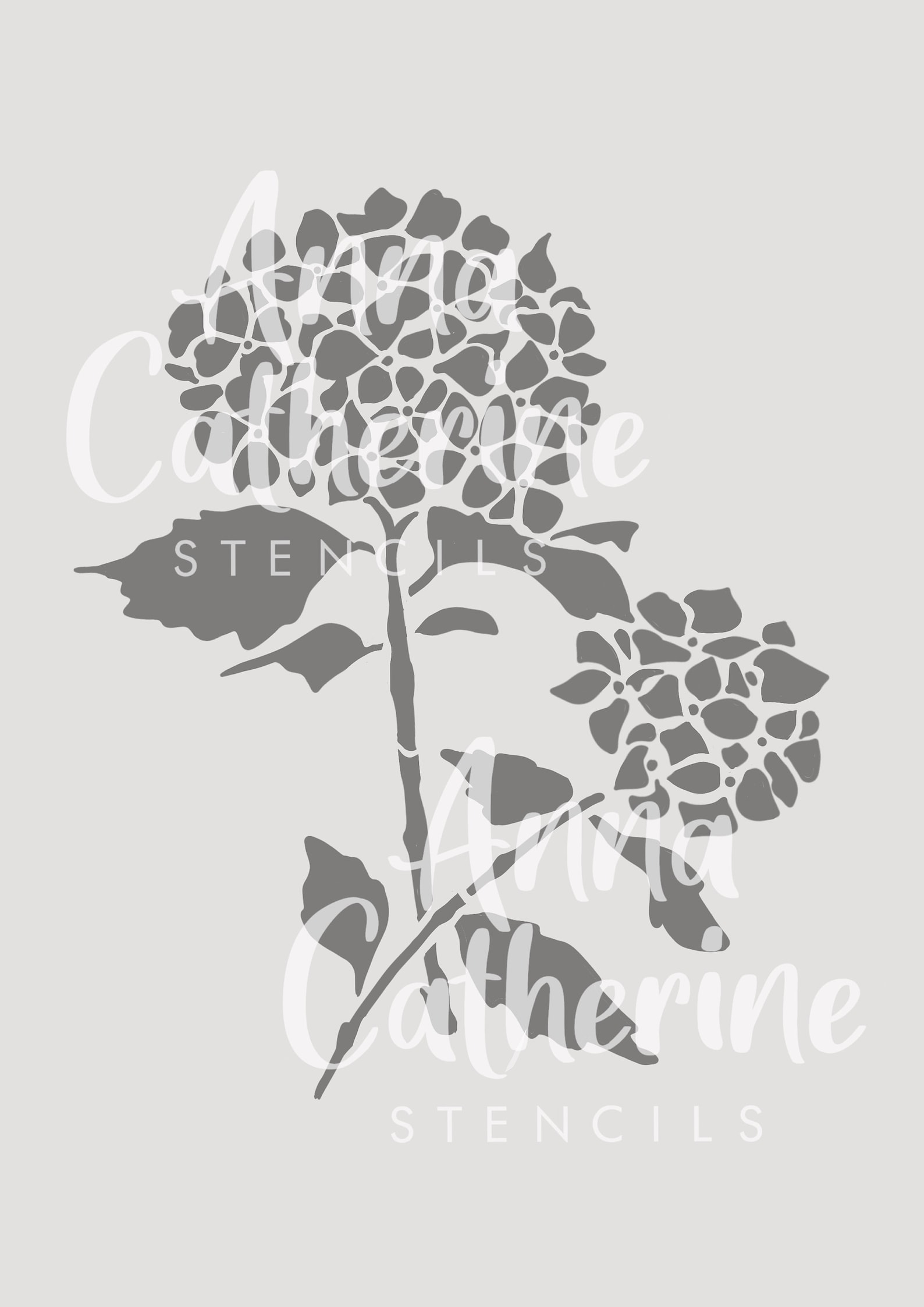 Shabby Chic Stencil Hydrangea Flower Vintage Floral 190 Micron - Etsy UK