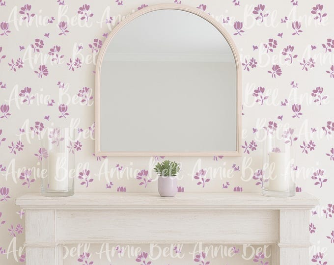 STENCIL 'floral Repeat Pattern' Superior, Flexible, Reusable, 250 ...