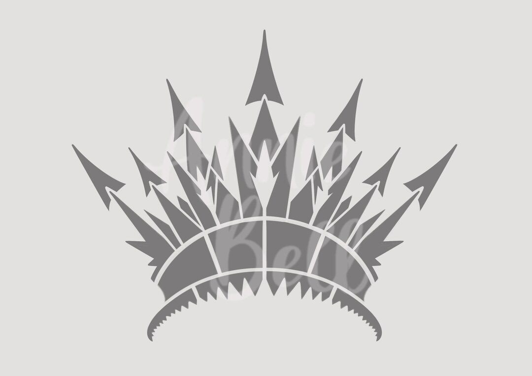 Ice Princess Tiara Stencil 190 Micron Mylar Craft Furniture Wall Art by ...