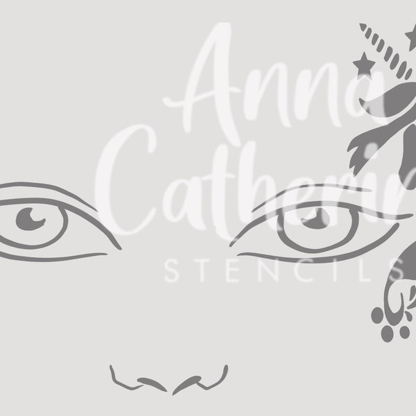 Airbrush Face Paint Stencils - Etsy