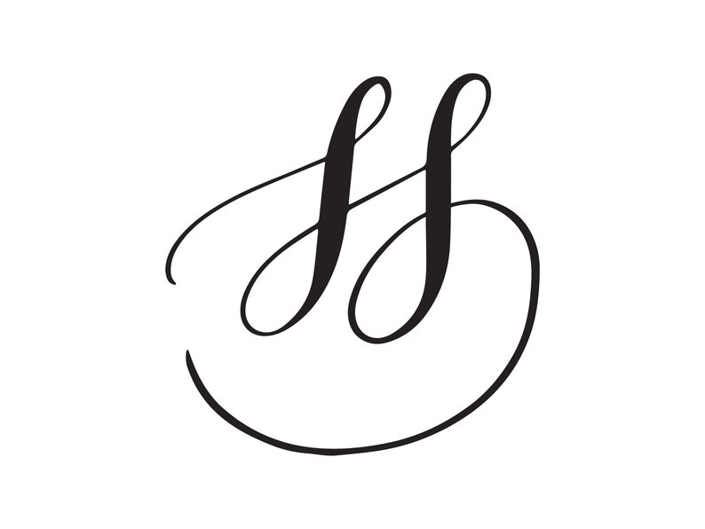 Custom Calligraphy Monogram | Wedding Logo | Handwritten Calligraphy ...
