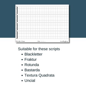Guidelines Pack for Gothic Calligraphy to Use With Pilot Parallel 6mm ...