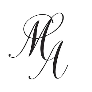 Custom Calligraphy Monogram | Wedding Logo | Handwritten Calligraphy ...