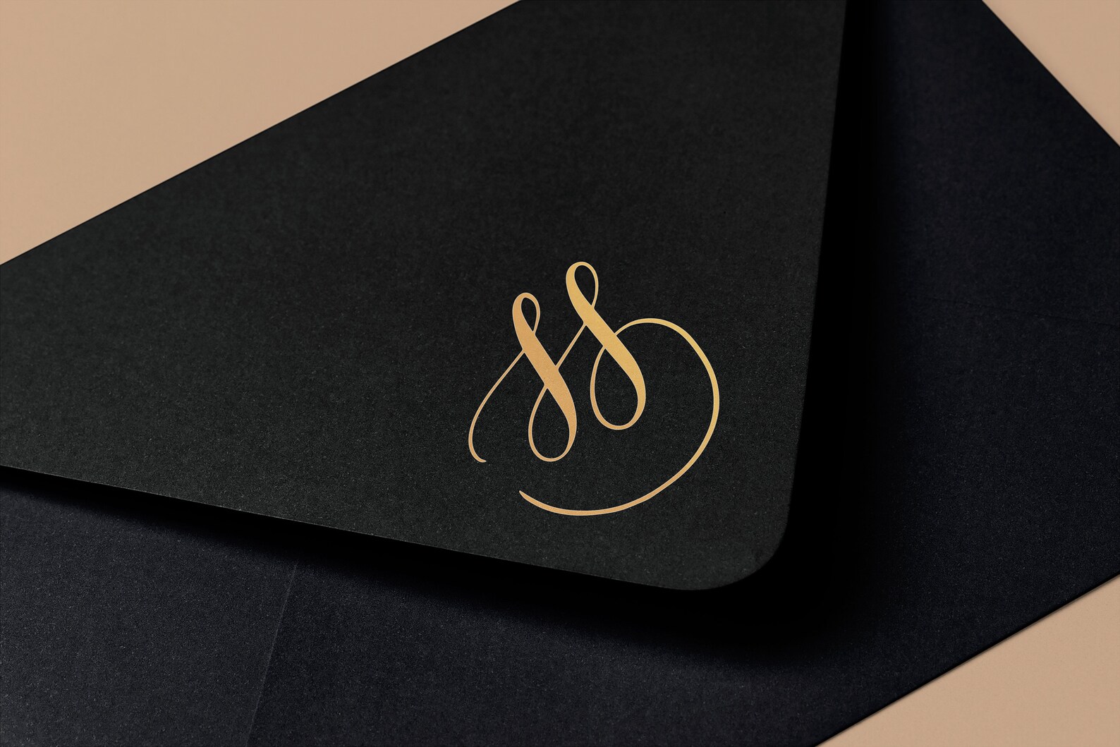 SS Monogram Wedding Logo Handwritten Calligraphy Monogram Copperplate ...