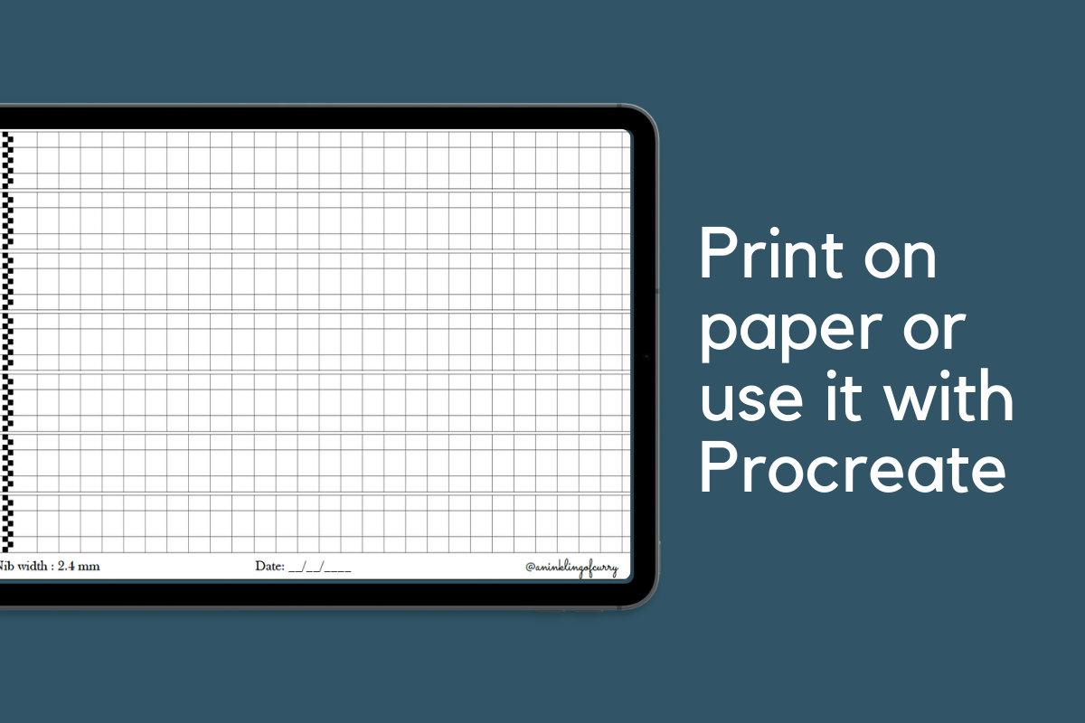 Guidelines Pack for Gothic Calligraphy to Use With Pilot Parallel 6mm ...
