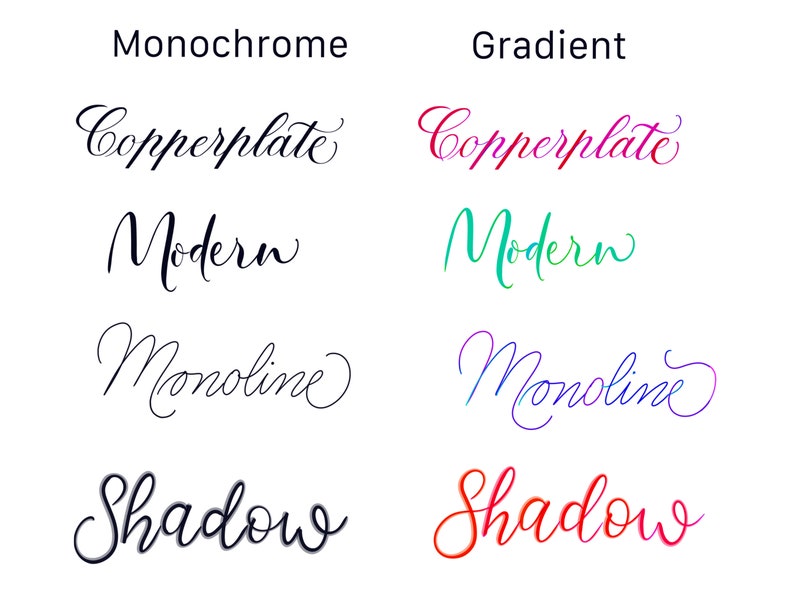 Digital Modern Calligraphy Workbook for Beginners | Calligraphy ...