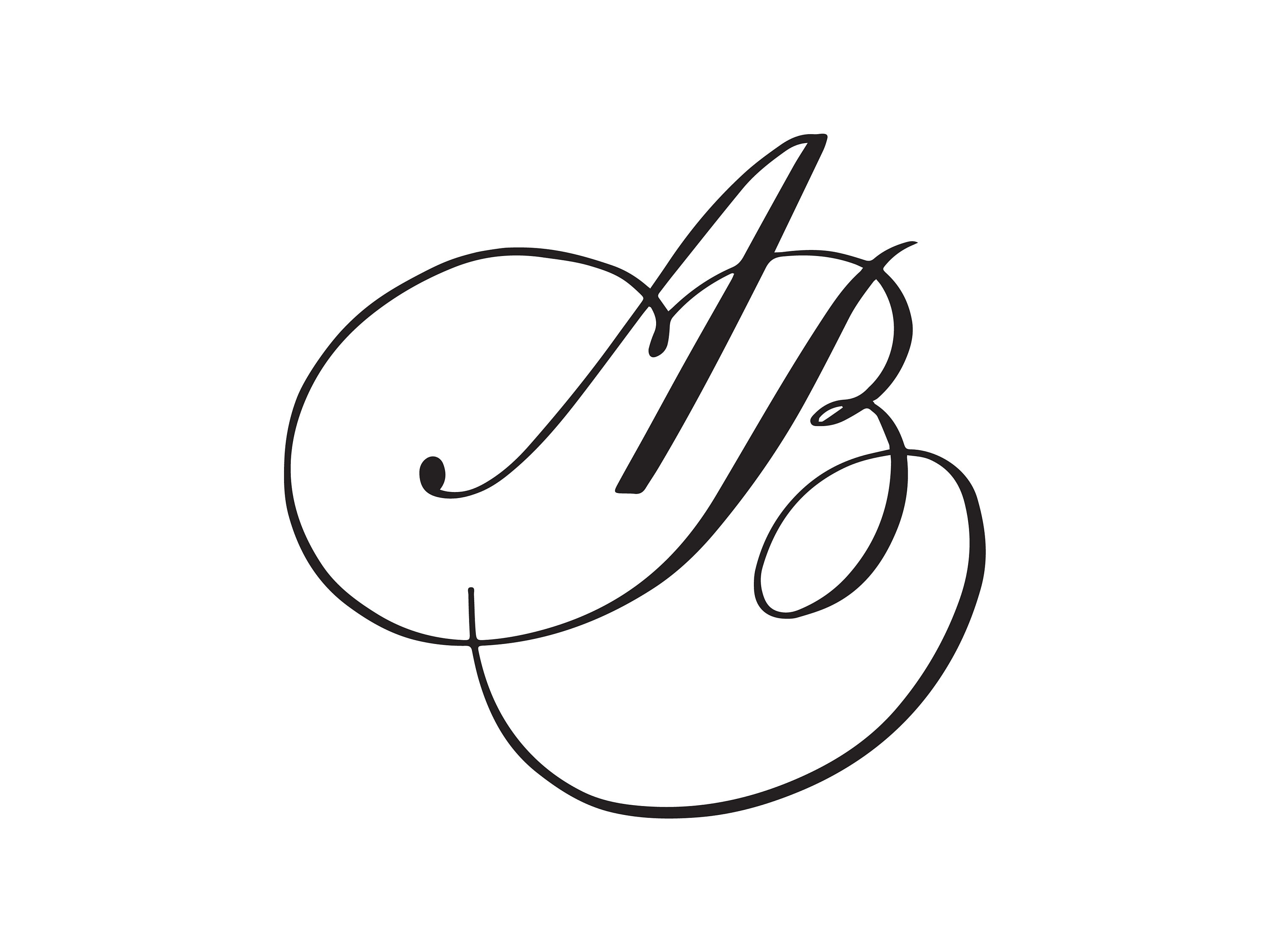 Custom Calligraphy Monogram Wedding Logo Handwritten Calligraphy ...