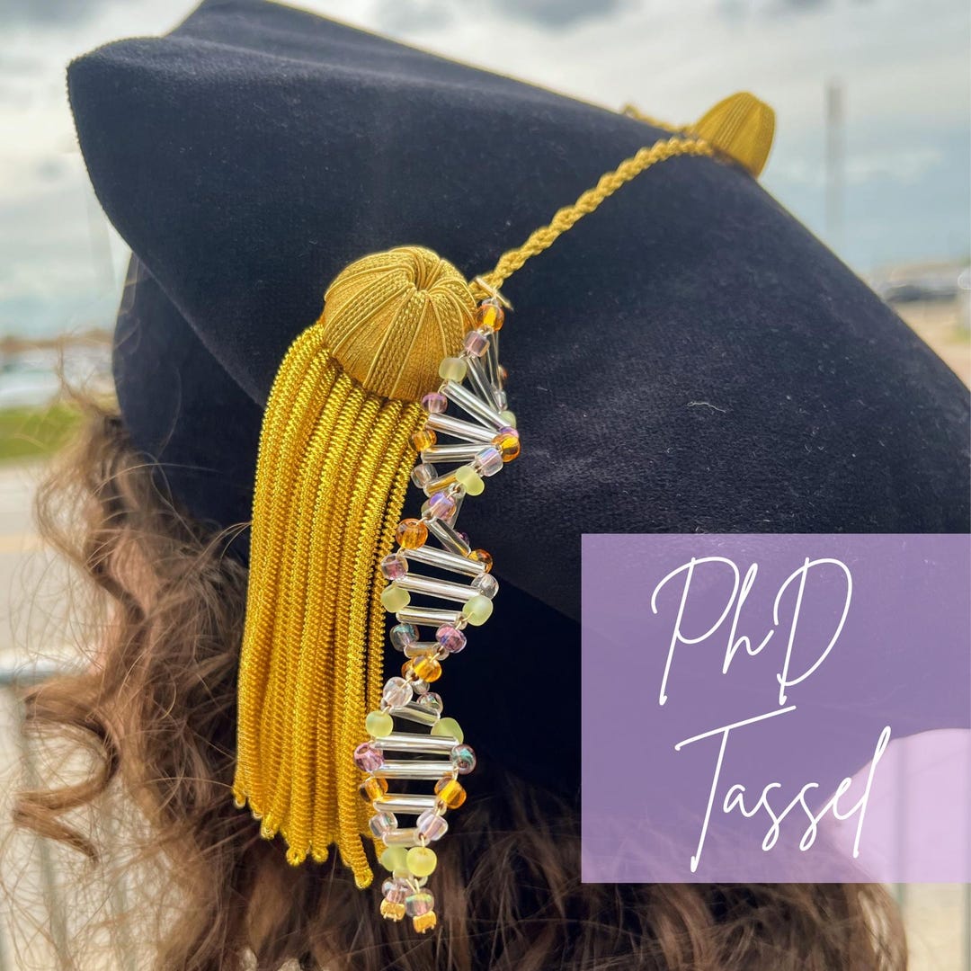 Custom Beaded DNA Helix for Phd Graduation Tassel- (no Tassel) - Etsy