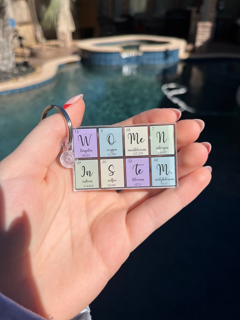 Women in STEM Keychain - Etsy