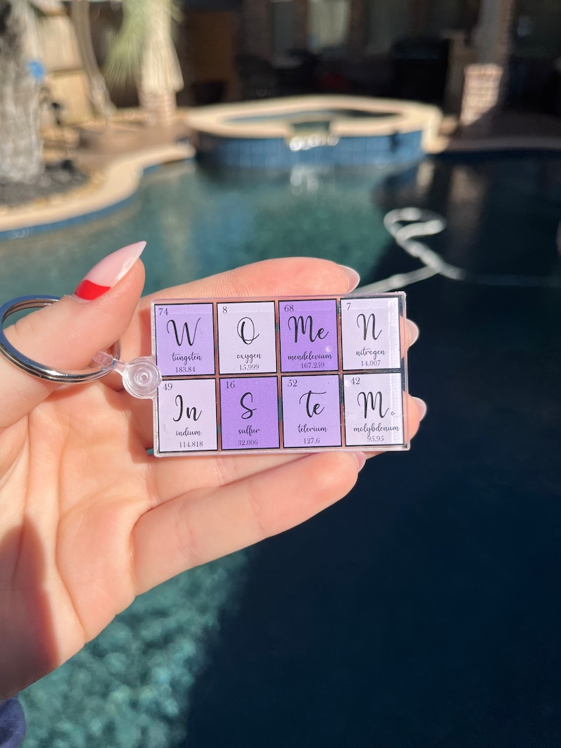 Women in STEM Keychain - Etsy