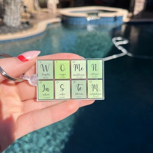 Women in STEM Keychain - Etsy