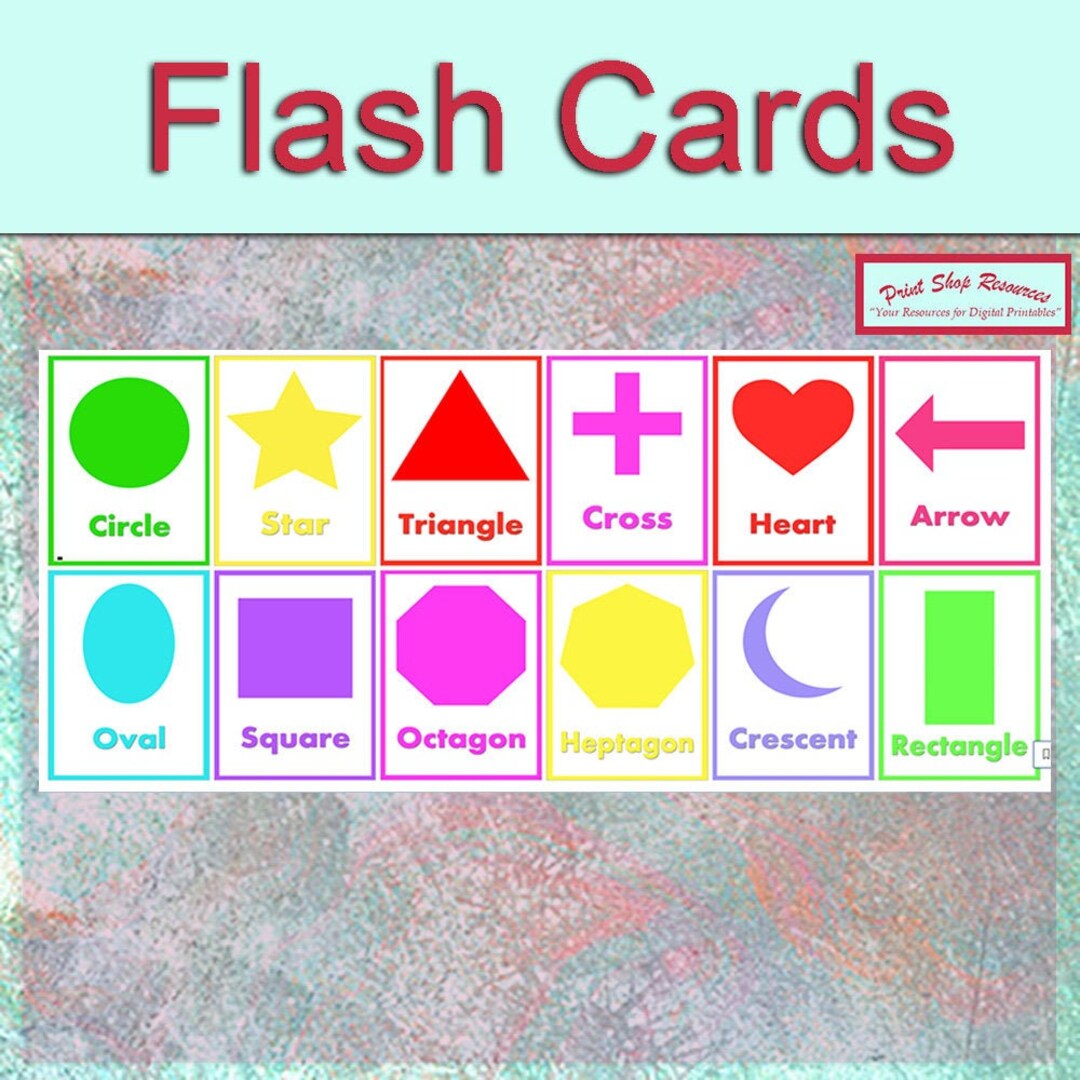 Lernkarten, Home School, Lernen, Pre-K, Kindergarten, Formen, Farben ...