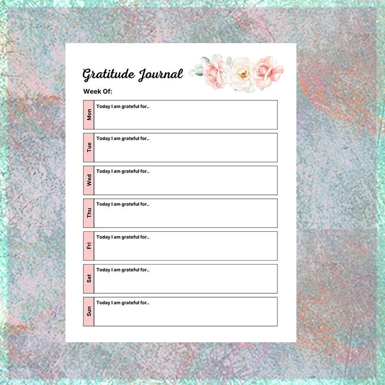 Gratitude and Reflection Journal, Journaling, Gratitude, Thankfulness ...