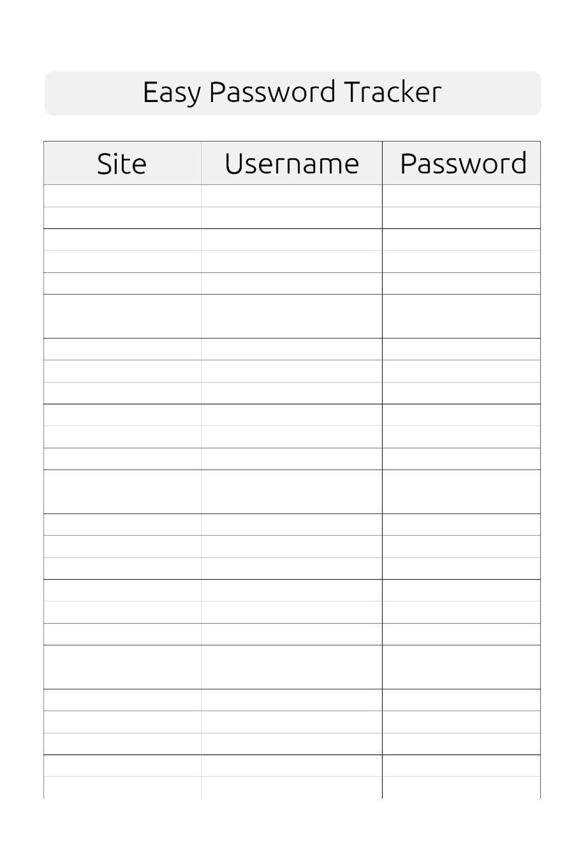 Password Book - Etsy