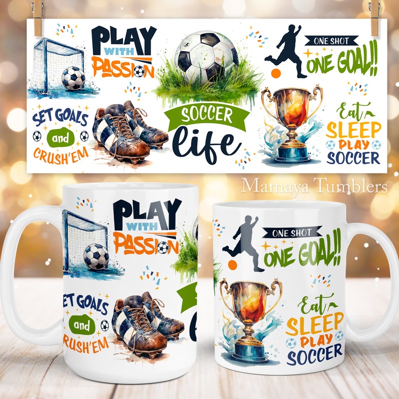 Soccer Mug - Etsy