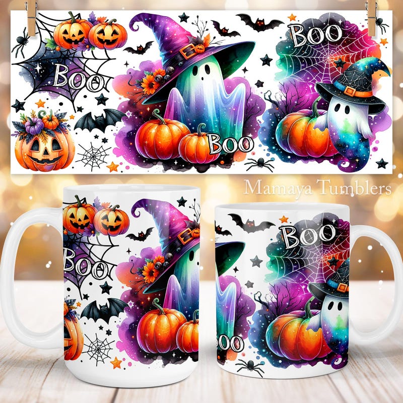 Purple Spooky Coffee Cups - Etsy