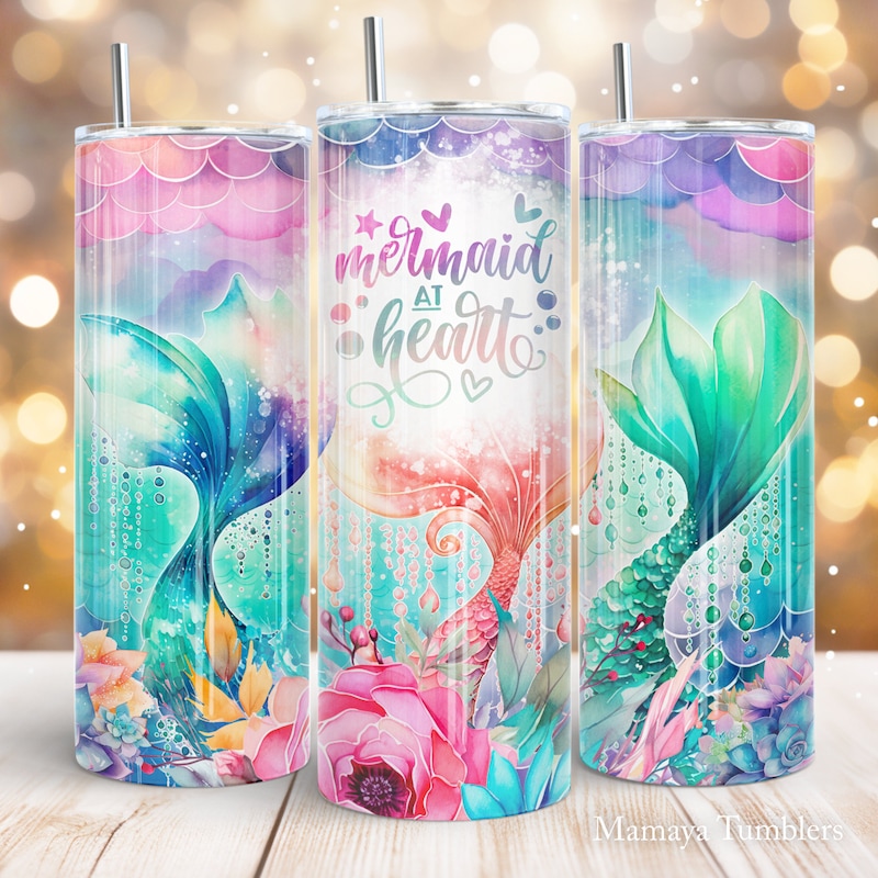 Mermaid at Heart Svg - Etsy