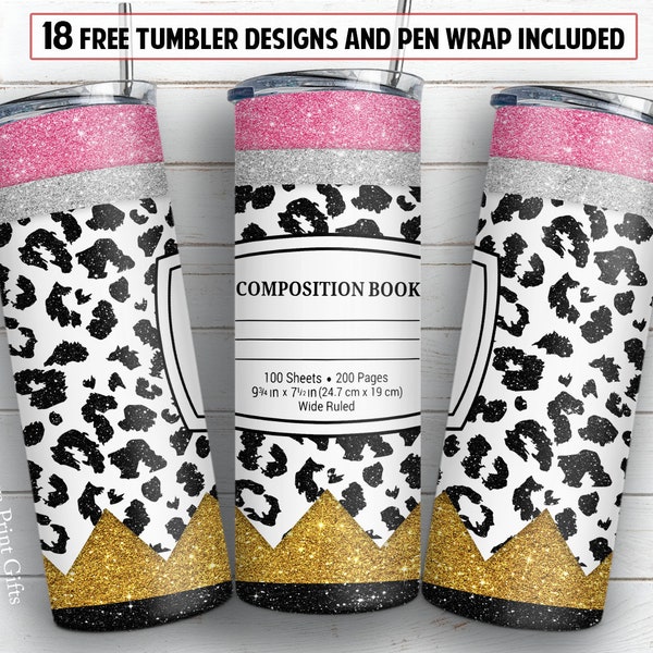 Composition Book Tumbler - Etsy