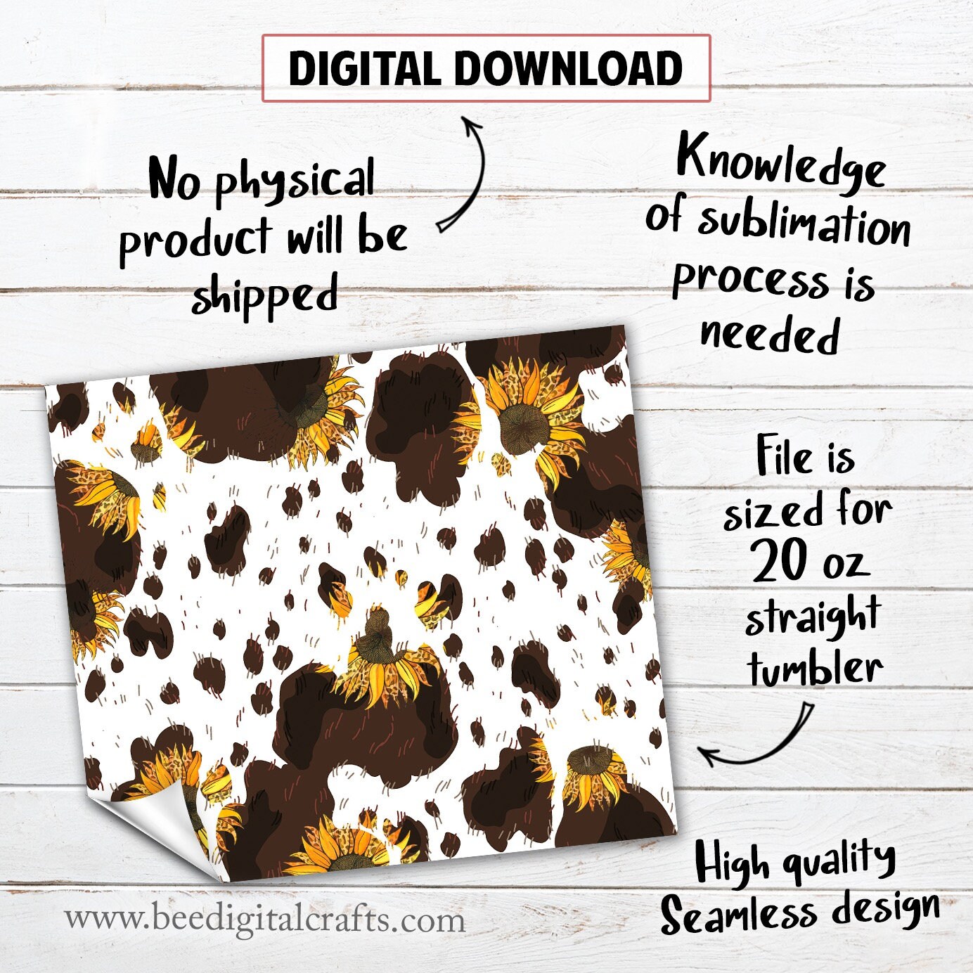 Cowhide Bundle 20oz Skinny Tumbler Sublimation Design Cow Print Western ...
