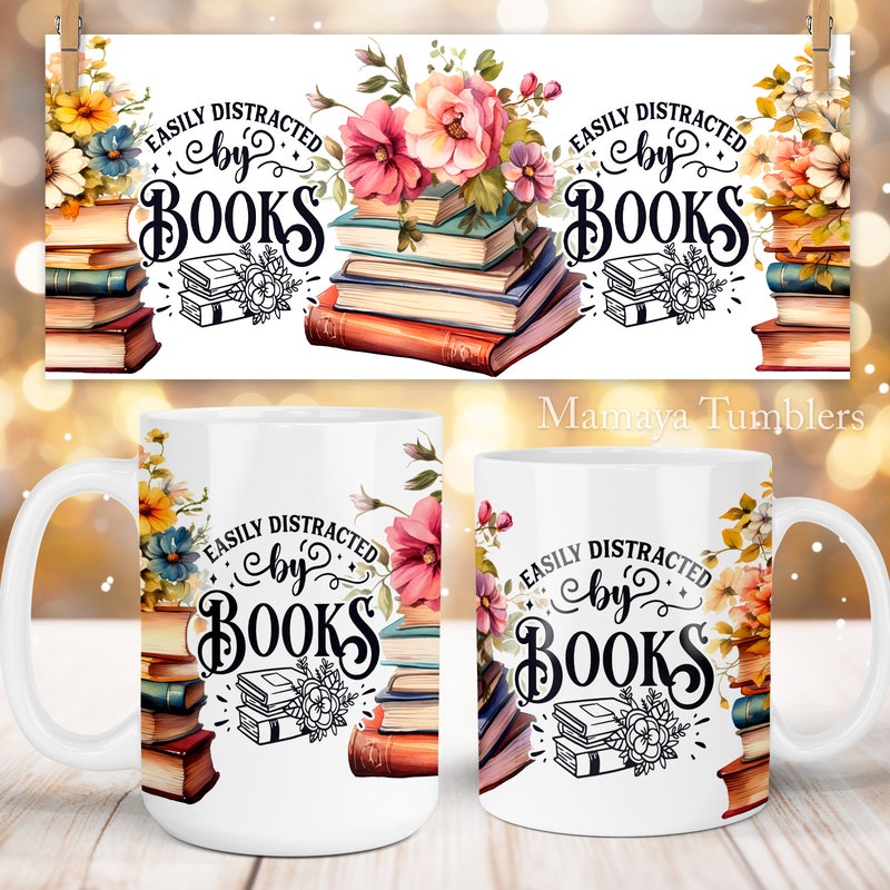 Flower Book Coffee Mug - Etsy