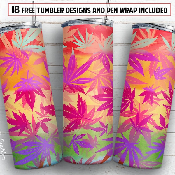 20 Oz Pot Leaf Tumbler - Etsy