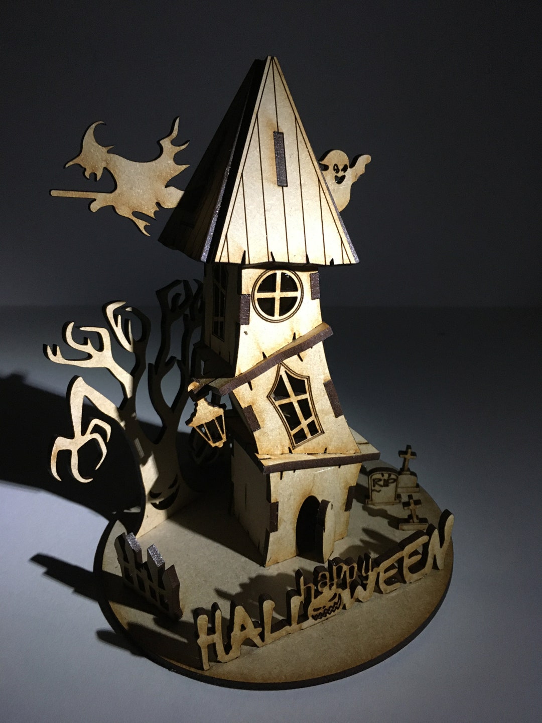 Haunted Halloween Spooky House Model Kit. - Etsy