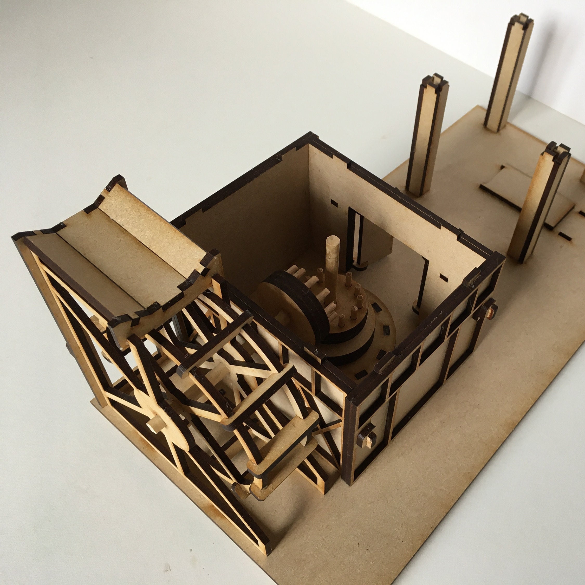 Tudor Water Mill House Model Kit: European Architecture, Laser Cut MDF ...