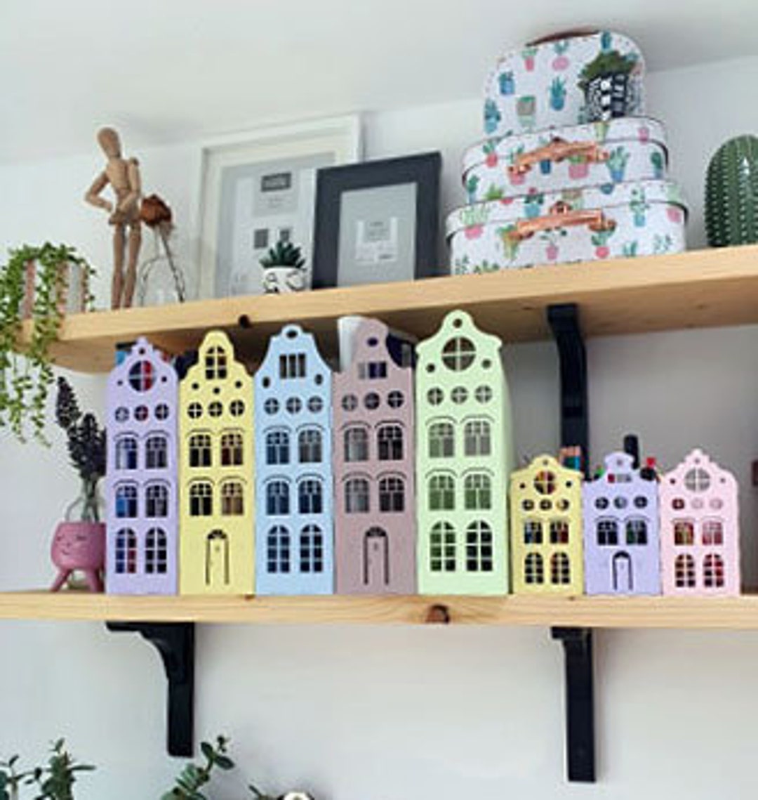 Dutch House Magazine Holders: MDF Wood, Set of 5 (flat Pack) - Etsy