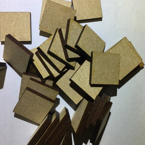 Wargames 20mm Square Bases in 3mm Mdf - Warbases Figure Mounting Bases ...
