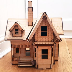 Carl's House From UP Movie: MDF Model Kit With Balloons - Etsy