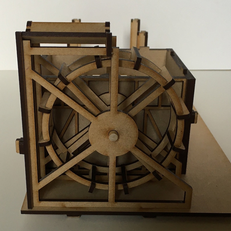 Tudor Water Mill House Model Kit: European Architecture, Laser Cut MDF ...