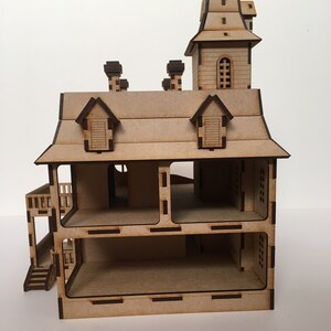 Addams Family Dollhouse Model Kit: MDF Wood, Acrylic Conservatory - Etsy