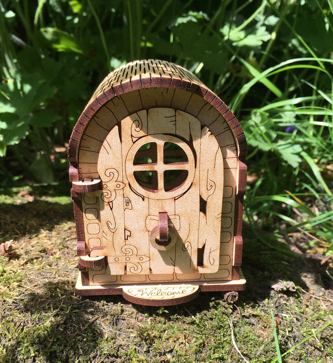 Mini Fairy House Nook Kit: Magic Door, MDF, DIY Gift. Stocking Filler ...