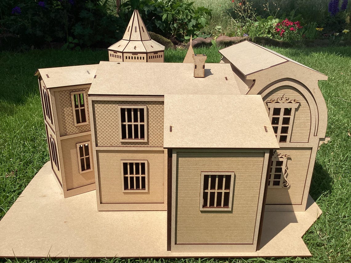 Munster House Model Kit 3D Wooden Victorian Halloween House. - Etsy