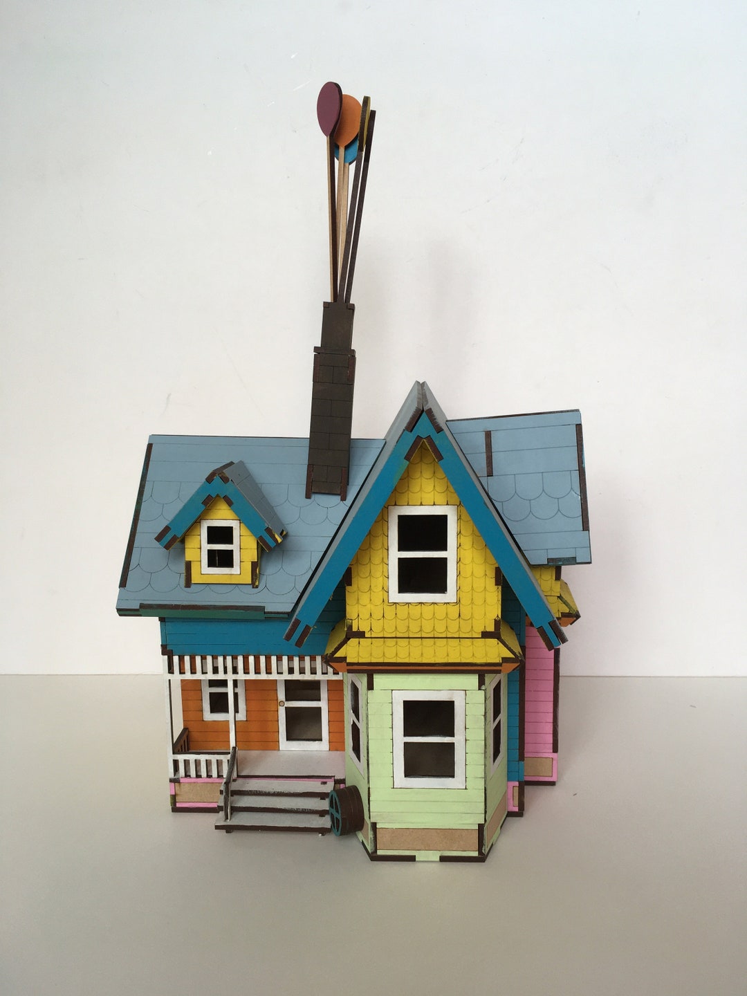 Carl's House From UP Movie: MDF Model Kit With Balloons - Etsy