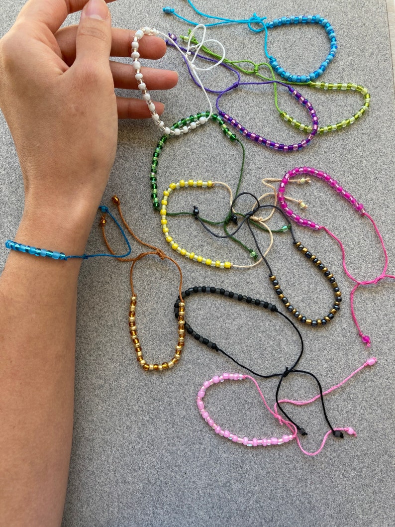 Beaded Multi Colored Bracelet. - Etsy