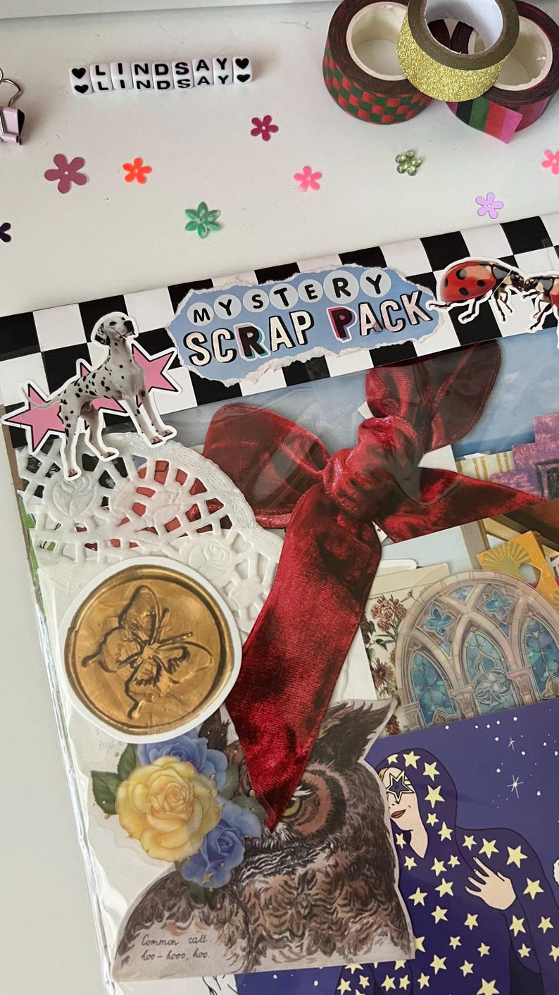 Mystery Scrap Pack for Junk Journaling, Scrapbooking, Collage, Stickers ...