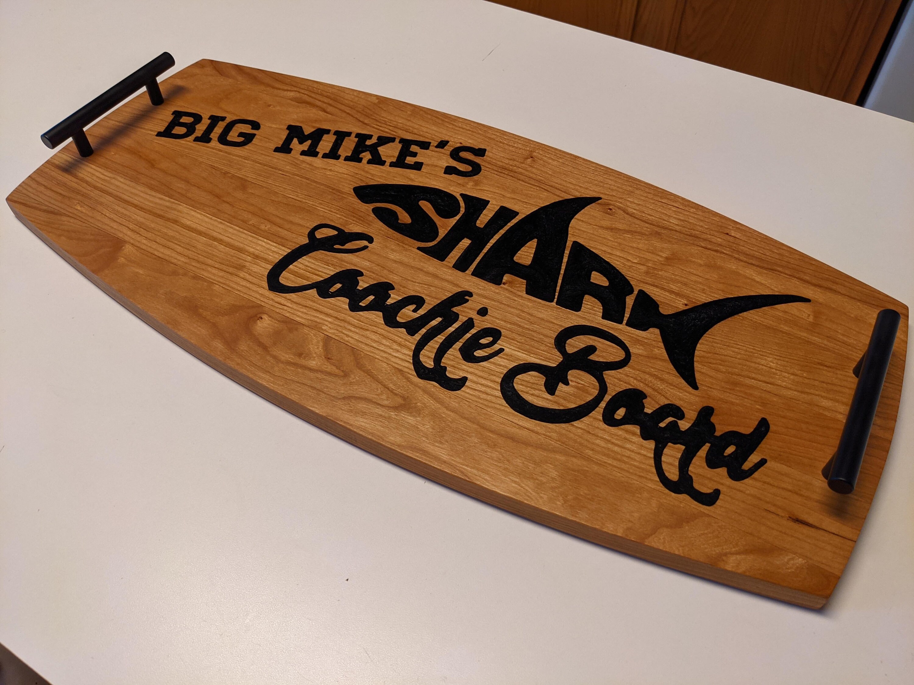 Customizable Solid Cherry "shark Coochie" Charcuterie Board - Etsy
