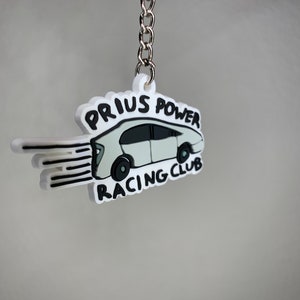 Prius Power Racing Club™ 3D Die Cut Rubber Keychain / Gift for Your ...