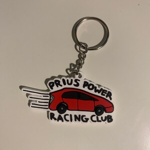 Prius Power Racing Club™ 3D Die Cut Rubber Keychain / Gift for Your ...
