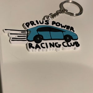 Prius Power Racing Club™ 3D Die Cut Rubber Keychain / Gift for Your ...